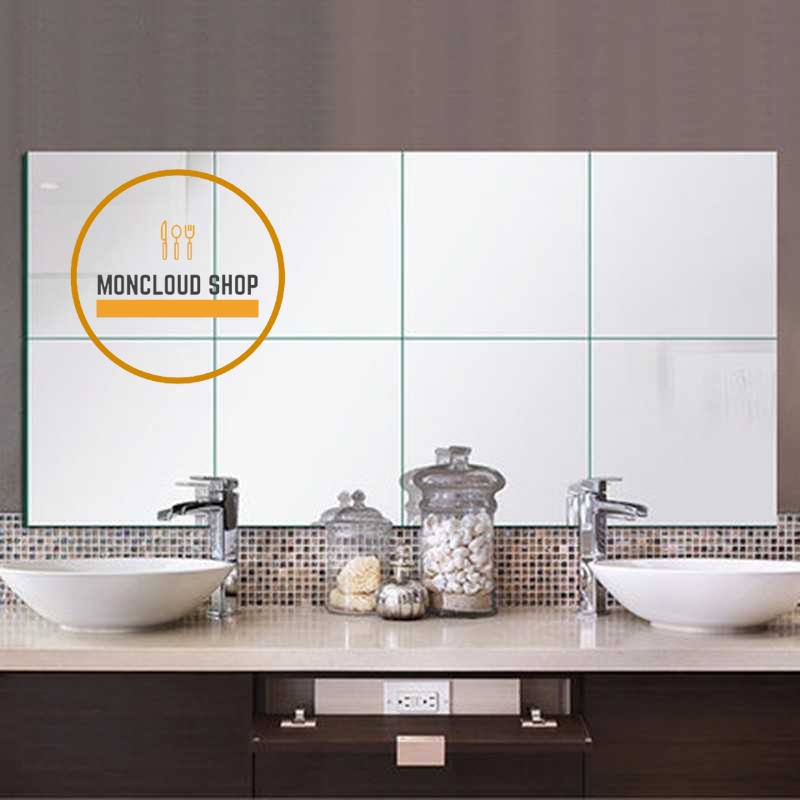 Jual Stiker Dekorasi Dinding Tembok Kaca Cermin 3D Model Kotak Persegi ...