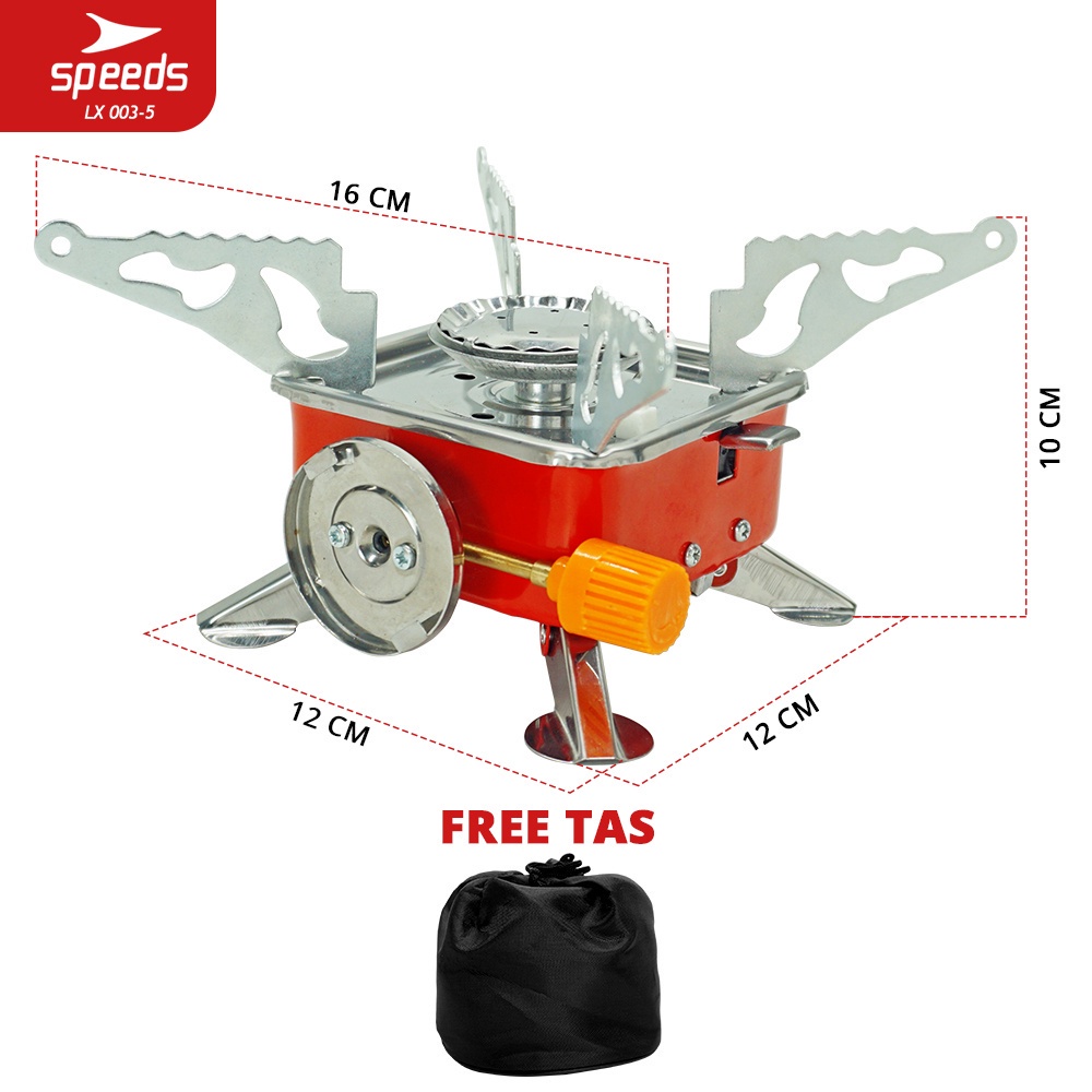 Jual SPEEDS Kompor Camping Gas Alat Masak Mini Variasi Bunga Anti Angin ...