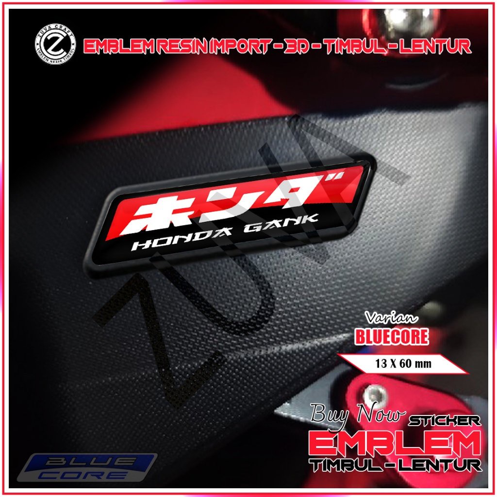 Jual STIKER MOTOR YAMAHA EMBLEM TIMBUL BLUECORE 3D LOGO HONDA GANK ...