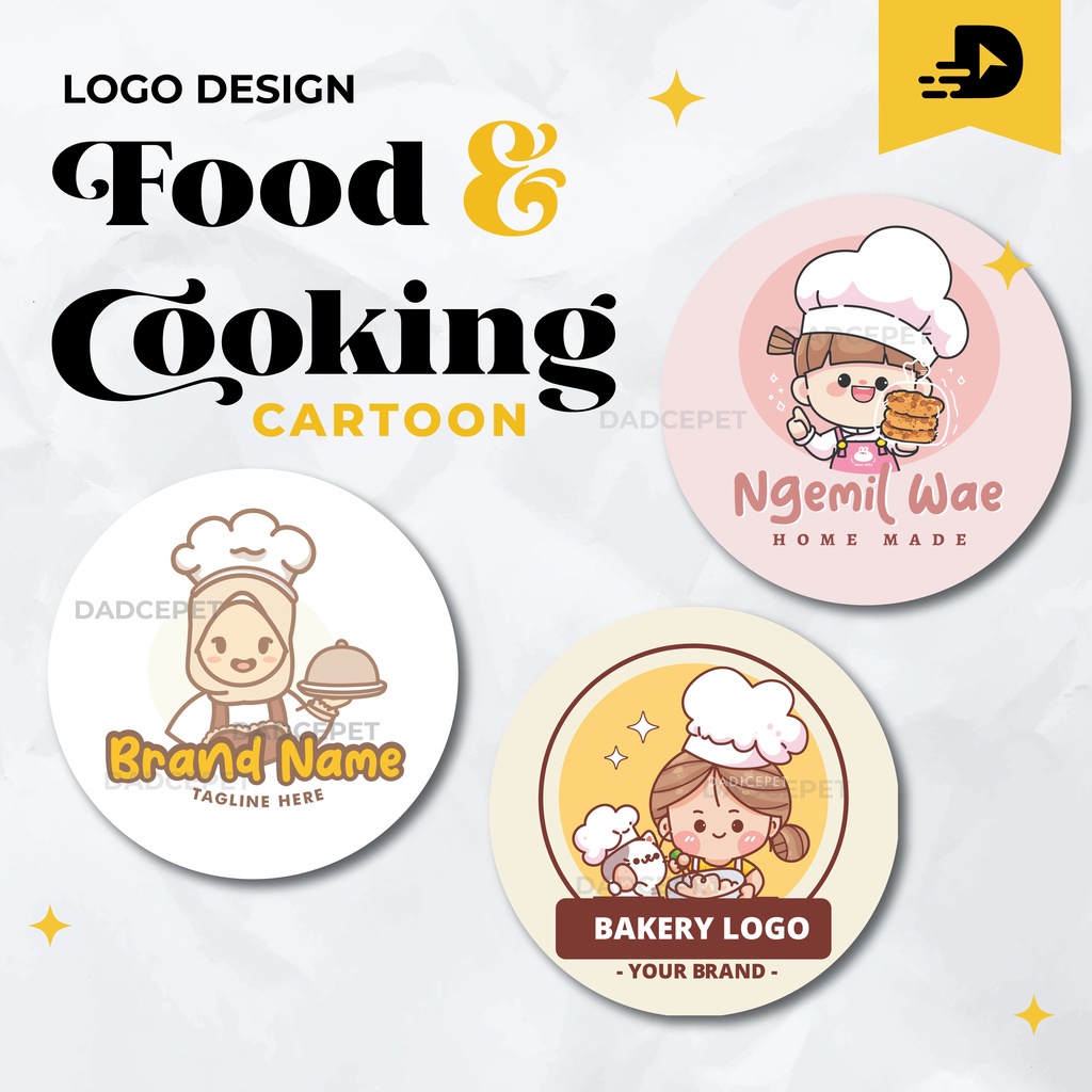 Jual Jual Jasa Desain Logo Makanan / Jasa Desain Custom | Shopee Indonesia