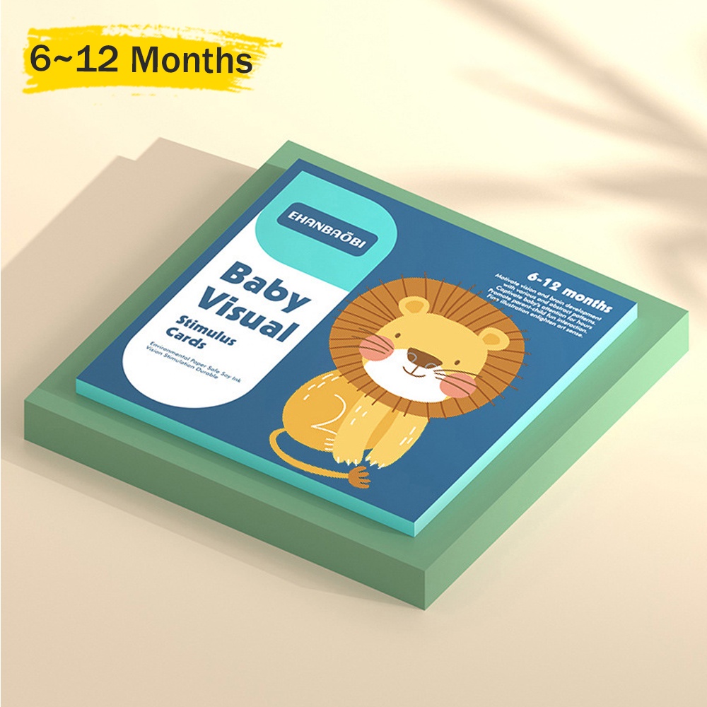 Jual LAKOEOFFICIALMALL Mainan Kartu Stimulasi Visual Bayi Pendidikan ...