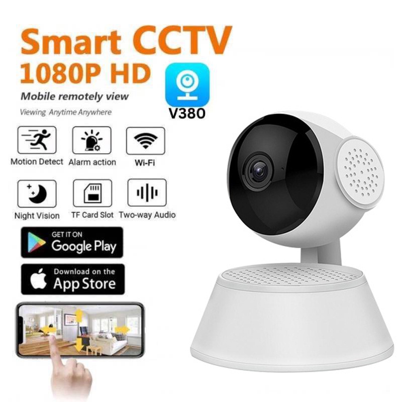 Jual Camera WIFI V380 HD 1080P Two Way Talk Wireless Cam Webcam IPCam ...