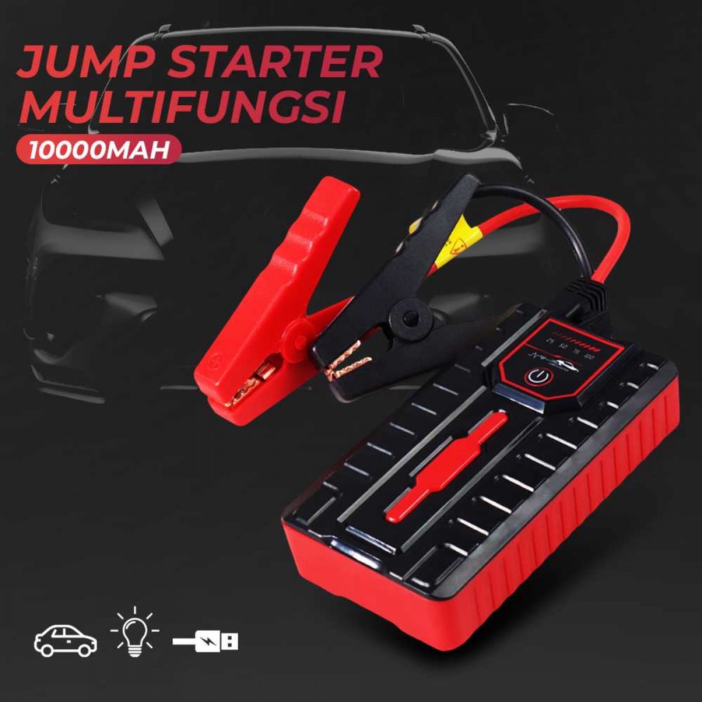 Jual Jumper Aki Multifungsi Jump Starter Power Bank Senter USB 12V ...