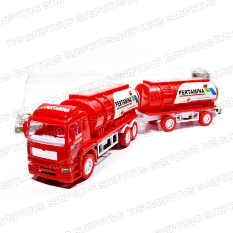Jual Mainan truk gandeng Pertamina/Mainan anak truk gandeng Pertamina ...