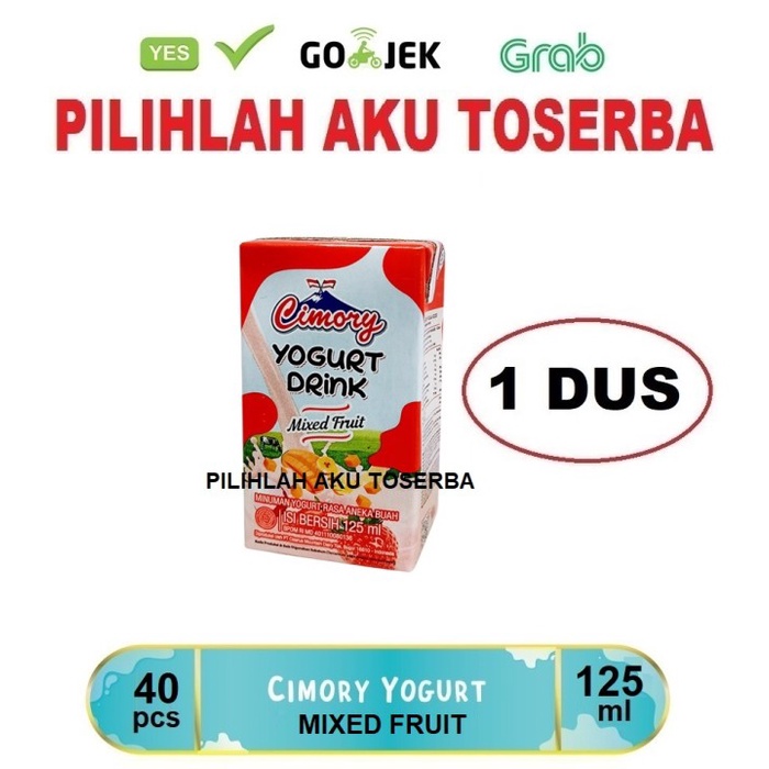 Jual CIMORY YOGURT Drink MIXED FRUIT MINI 125 ml - (HARGA 1 DUS ISI 40 pcs) | Shopee Indonesia