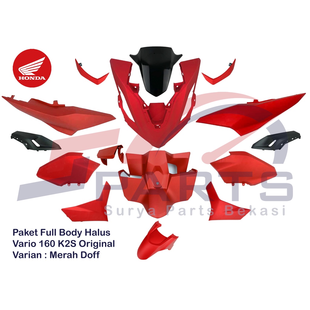 Jual Full Set Bodi Body Vario 160 Original Paketan Body Halus Vario 160 ...