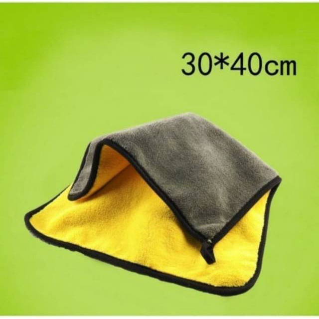 Jual Tebal 500GSM kain lap mobil halus anti lecet 30x40cm lap premium ...