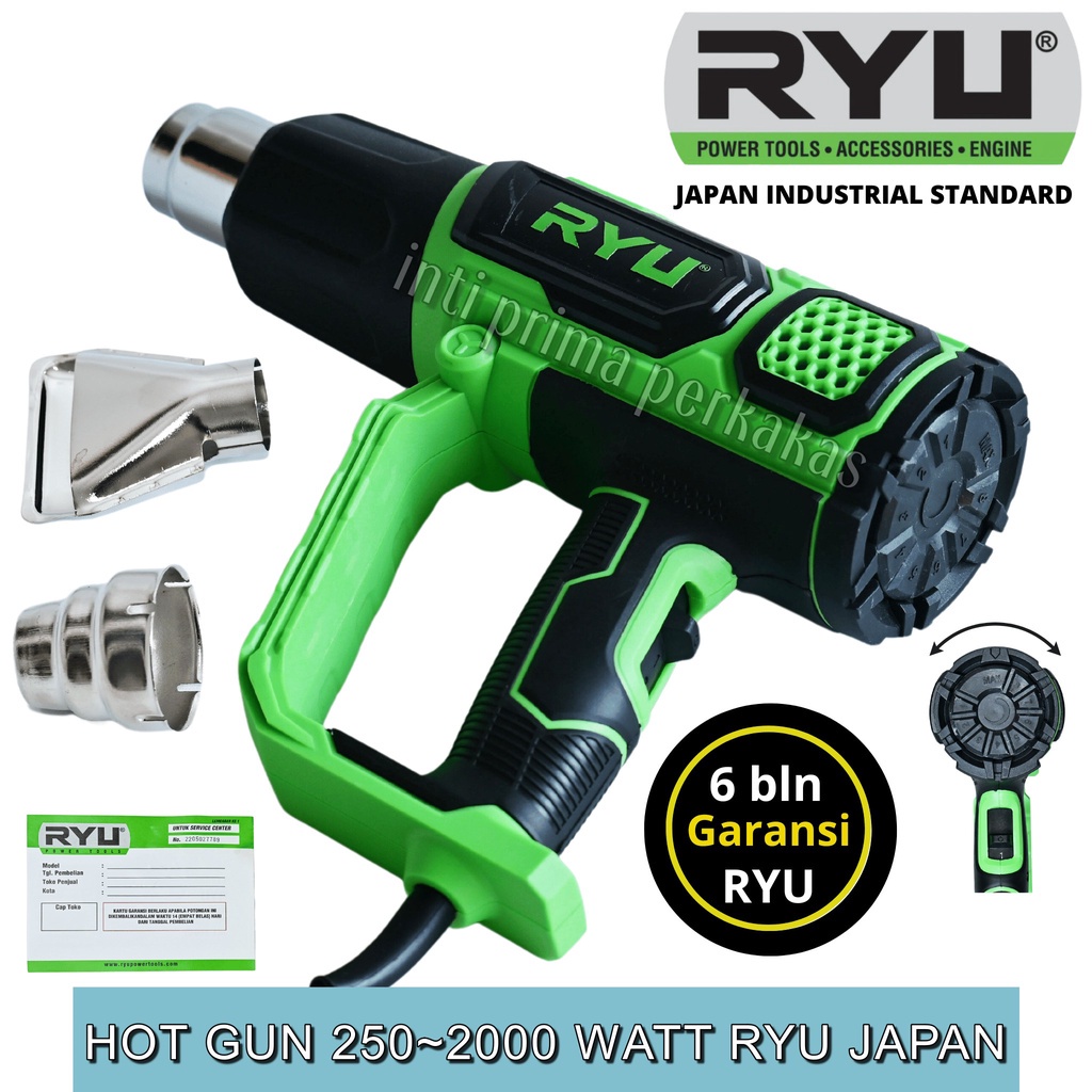 Jual Hot Air Gun Blower Panas / Pemanas Stiker Kaca Film RYU / RHG 600 ...