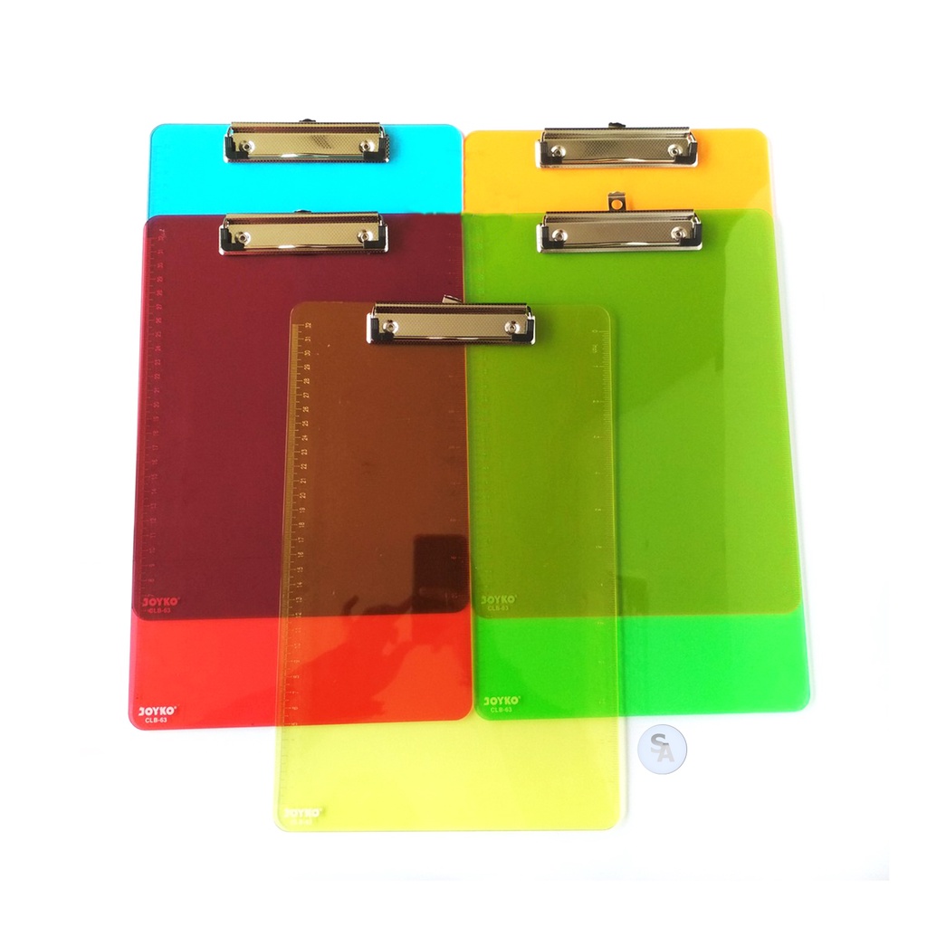Jual JOYKO - Papan Alas Tulis Transparan CLB-63 Clip Board - Pcs ...