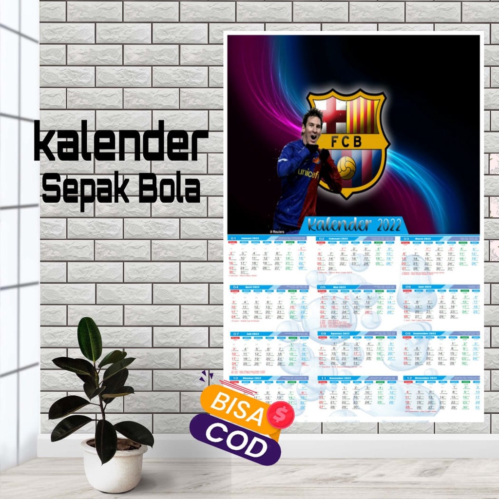 Jual Kalender 2022 Tema BARCELONA/ kalender Ukuran A3+ | Shopee Indonesia