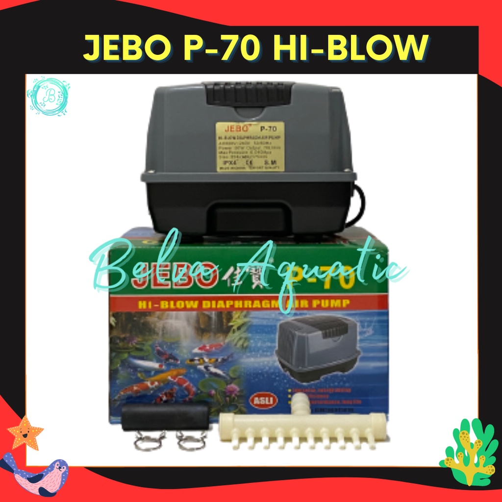Jual Jebo P-70 P70 Jebo P 70 Pompa Udara Aerator Hi-Flow Air Pump ...