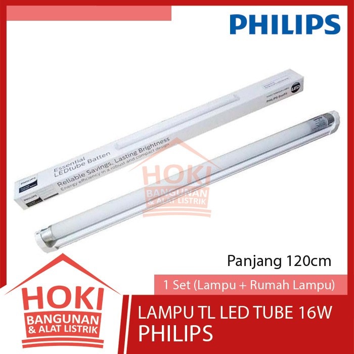 Jual LAMPU LED TUBE T8 PHILIPS 16W Putih - TL 16 Watt Panjang 120cm 1200mm | Shopee Indonesia