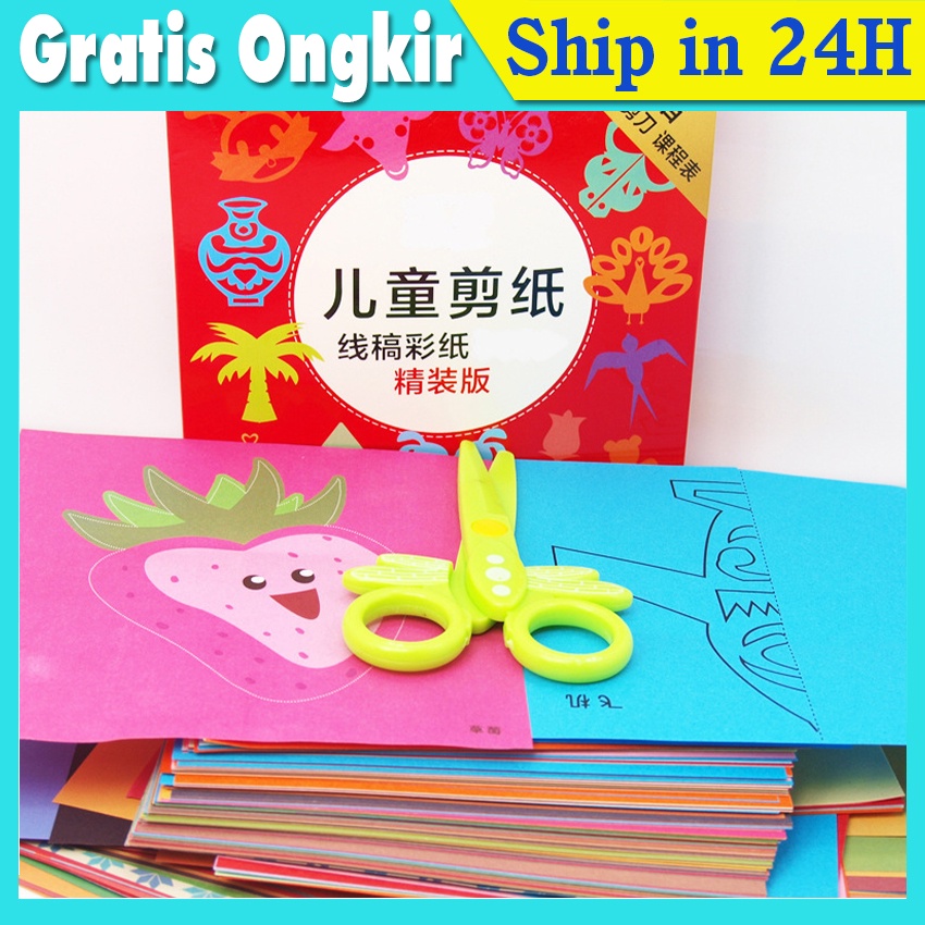 Jual Latihan Menggunting Kertas Anak (Paper Cut) Menggunting Mainan ...