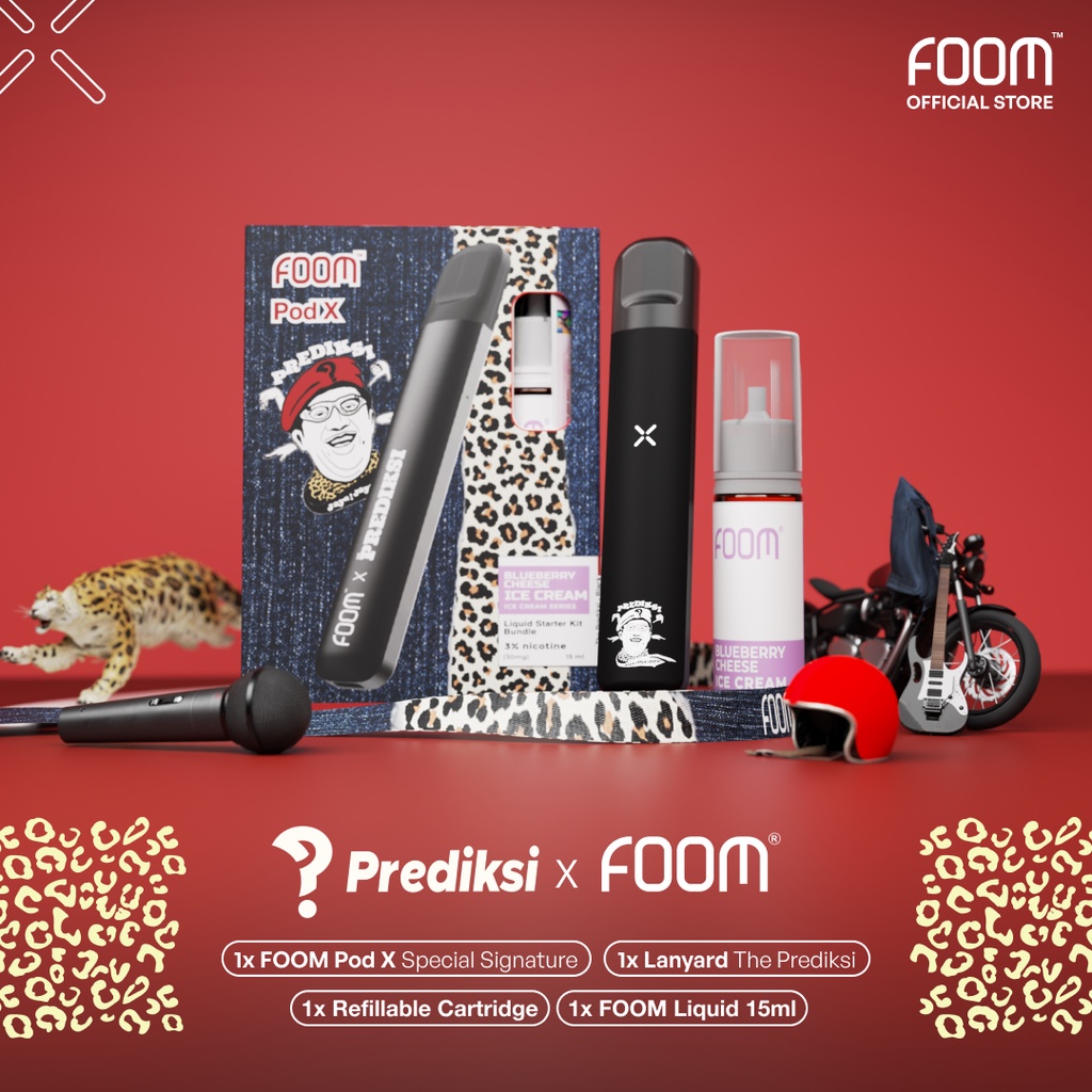 Jual FOOM Pod X The Prediksi Absolute Black Bundling Liquid | Shopee ...