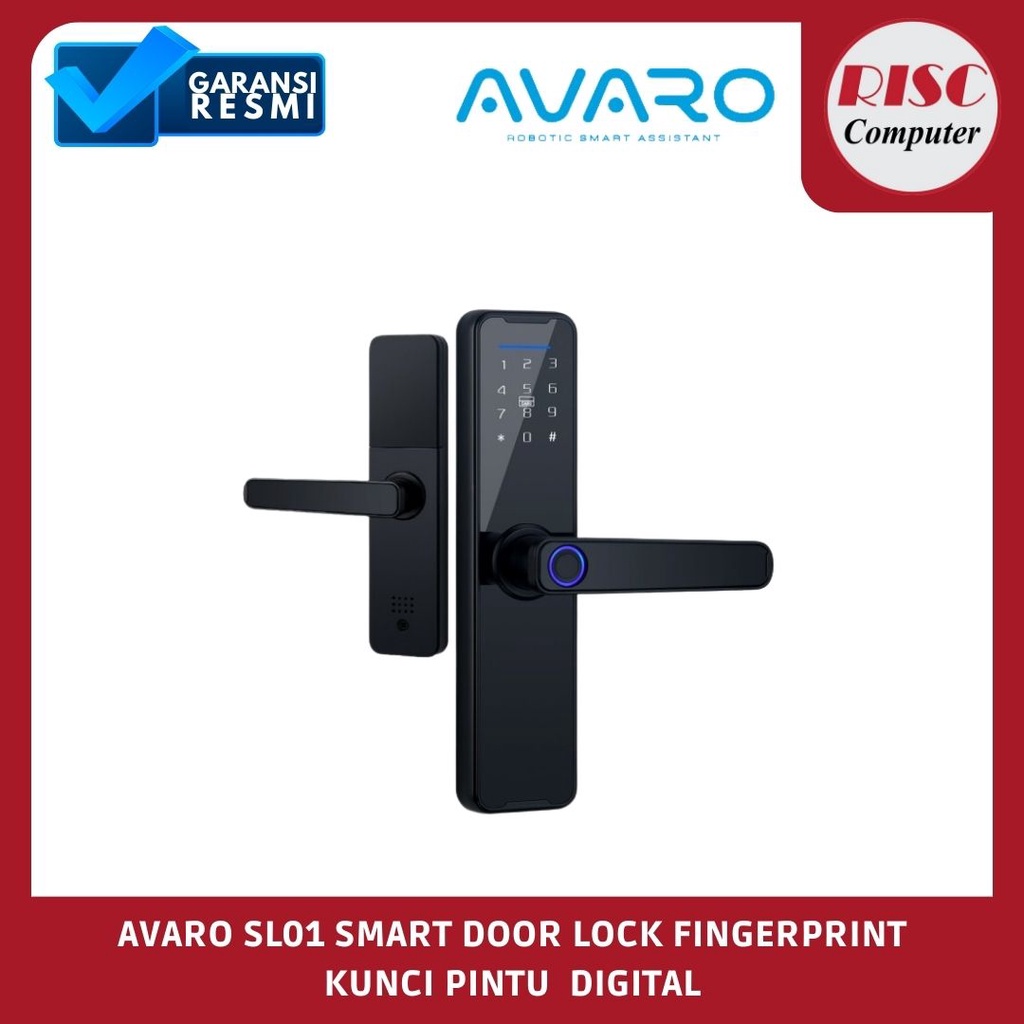 Jual AVARO SL01 Smart Door Lock Kunci Pintu Digital Fingerprint Smart Lock | Shopee Indonesia