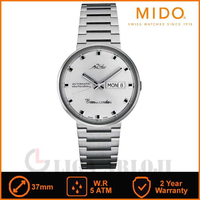 Jual MIDO M8429.4.21.23 - Jam Tangan Pria - Commander Automatic- Swiss ...