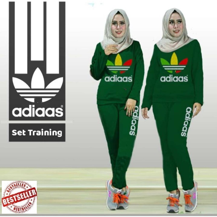 Jual Baju Setelan Wanita Kekinian Training PELANGI Pakaian Baju ...