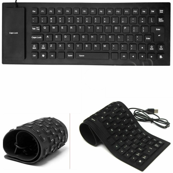 Jual Keyboard Mini Flexible USB/ Keyboard Gulung | Shopee Indonesia