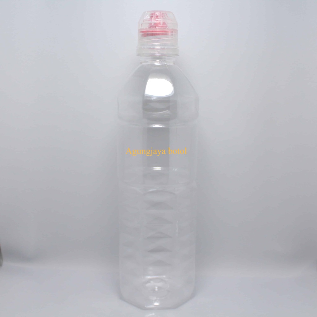 Jual Botol Pet 600 ml Diamond Gtv Natural Tutup Aqua Exlusive / Botol ...