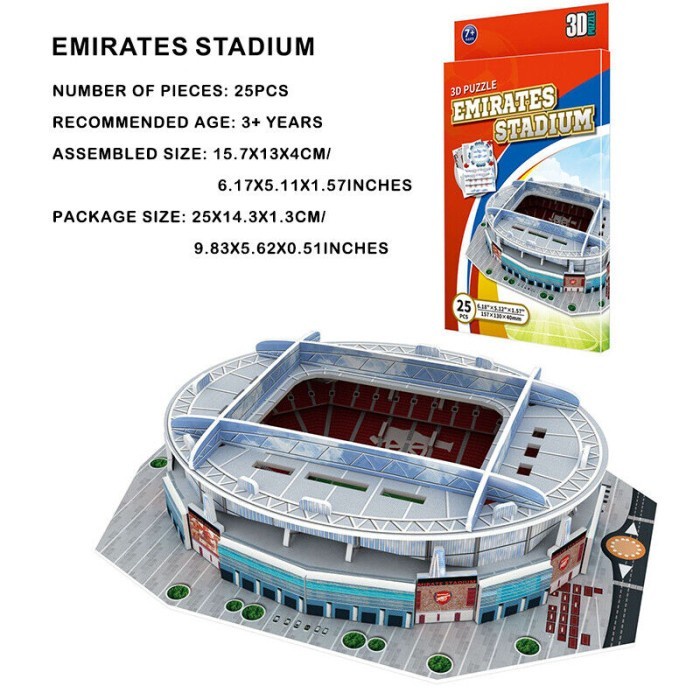 Jual Miniatur Mini Stadion Sepakbola 3D Puzzle Klub Eropa Miniatur ...