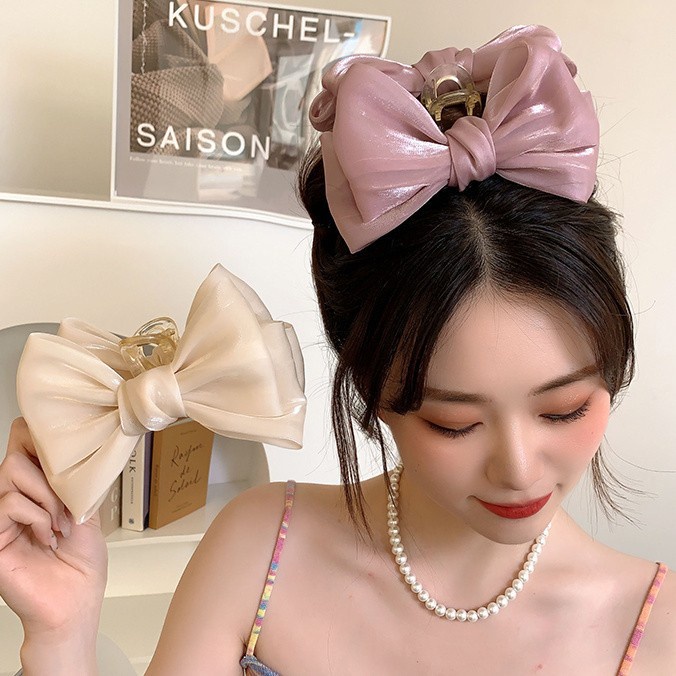 Jual Town Shell - Shining Spaghetti Ribbon Korean Hair Claw / Jepit ...