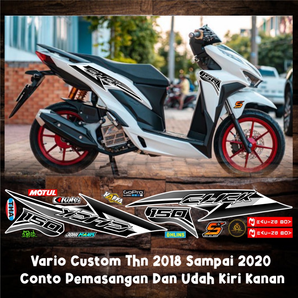 Jual VARIASI MOTOR / Striping Variasi Vario 150 New Sticker List Style ...