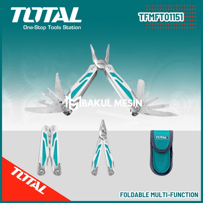 Jual TOTAL TFMFT01151 tool kit serbaguna Foldable Multi-Function Tool | Shopee Indonesia