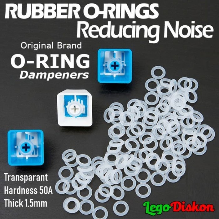 Jual Mechanical Keyboard Rubber O-Ring Switch Dampeners (Transparent ...