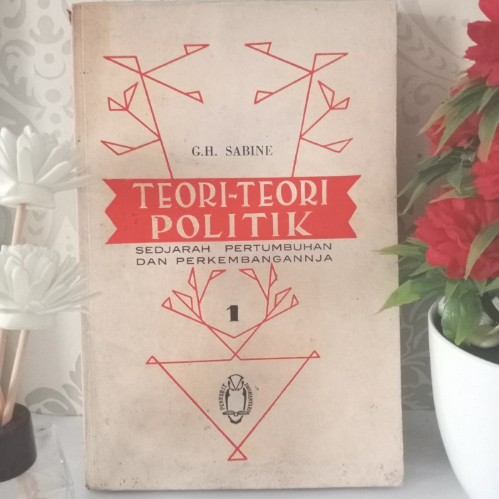 Jual TEORI-TEORI POLITIK SEJARAH PERTUMBUHAN & PERKEMBAMGANYA. G. H ...