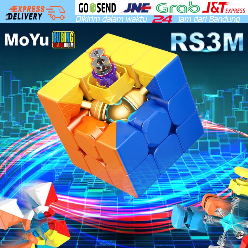 Jual Rubik 3x3 Moyu Super RS3M 2022 Magnetic Standard Kubus Rubik ...