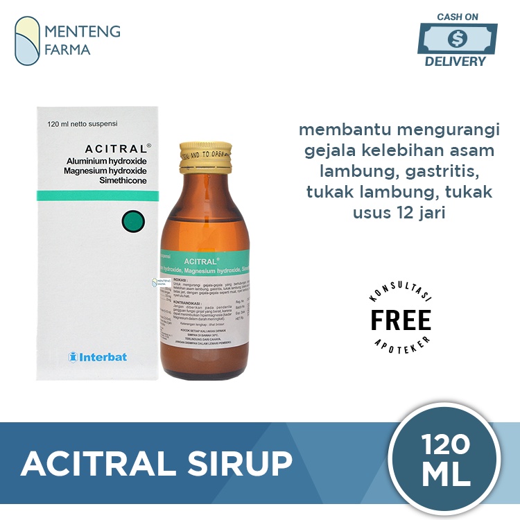 Jual Acitral Sirup 120 mL - Obat Asam Lambung dan Maag | Shopee Indonesia