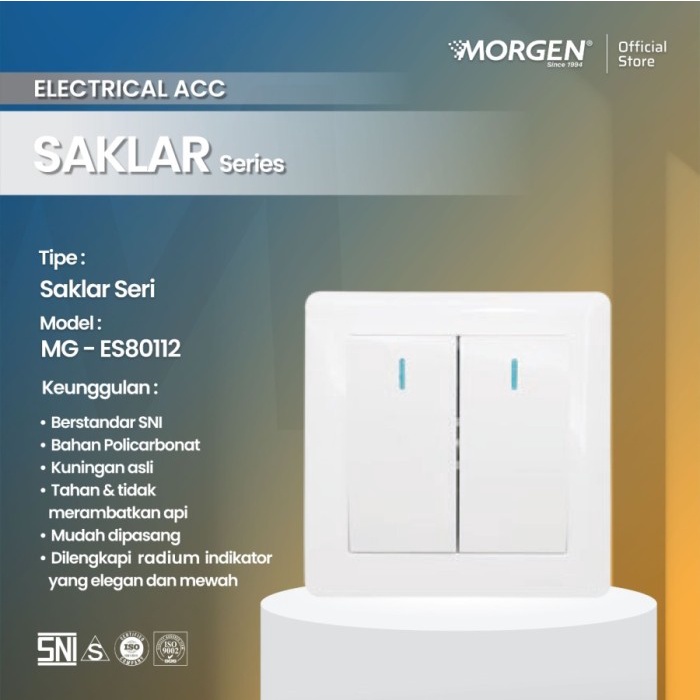 Jual Morgen Saklar Seri IB Saklar Ganda MG ES 80112 SNI New Model ...