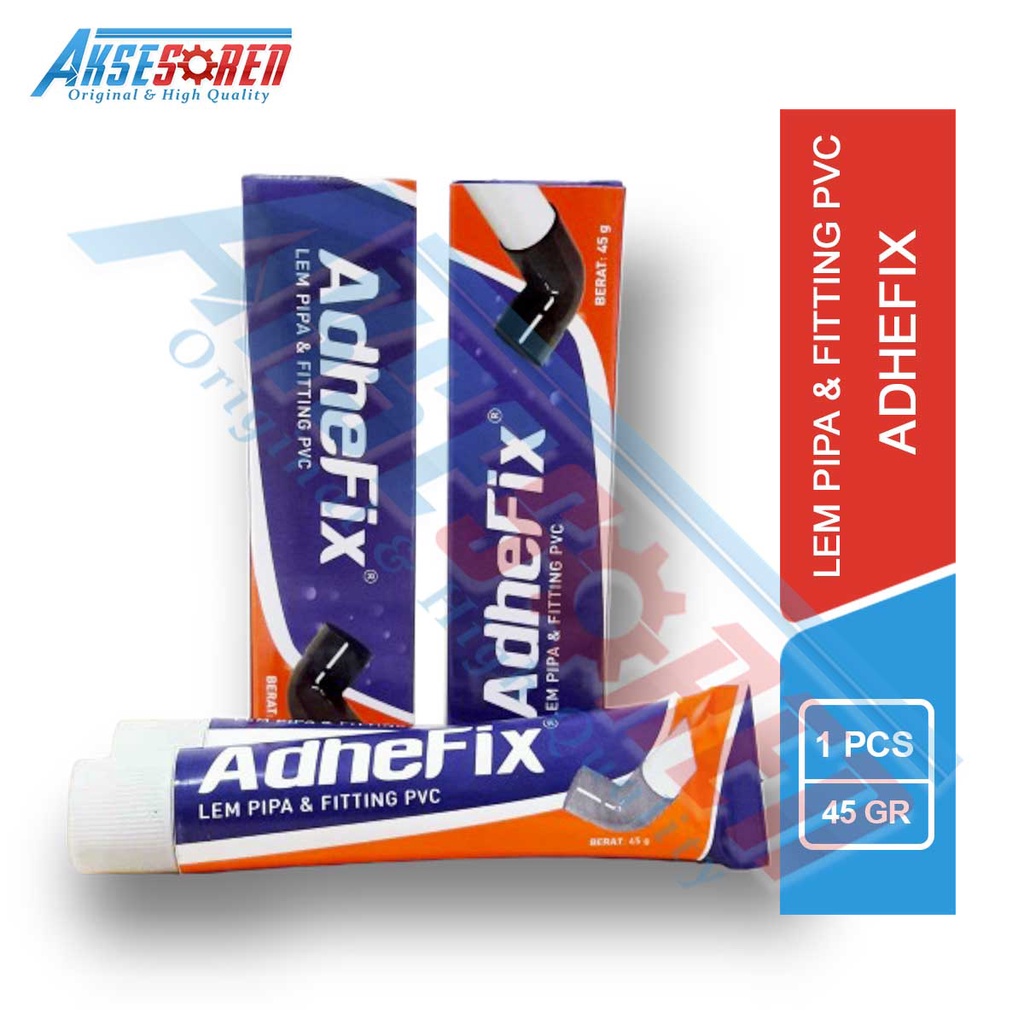 Jual Aksesoren Lem Pipa Dan Pitting PVC Adhefix [45 Gram] / Pipe Glue ...