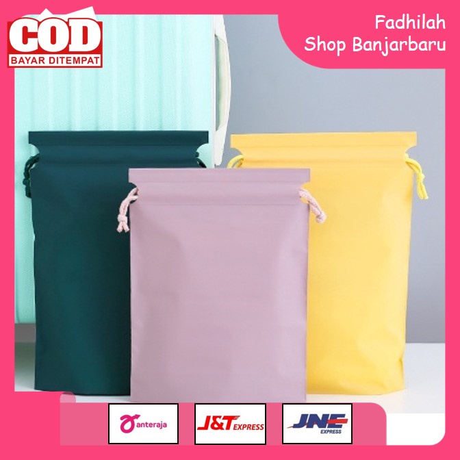 Jual PREMIUM DRAWSTRING POUCH BAG TAS SERUT PACKAGING MAKEUP KANTONG ...
