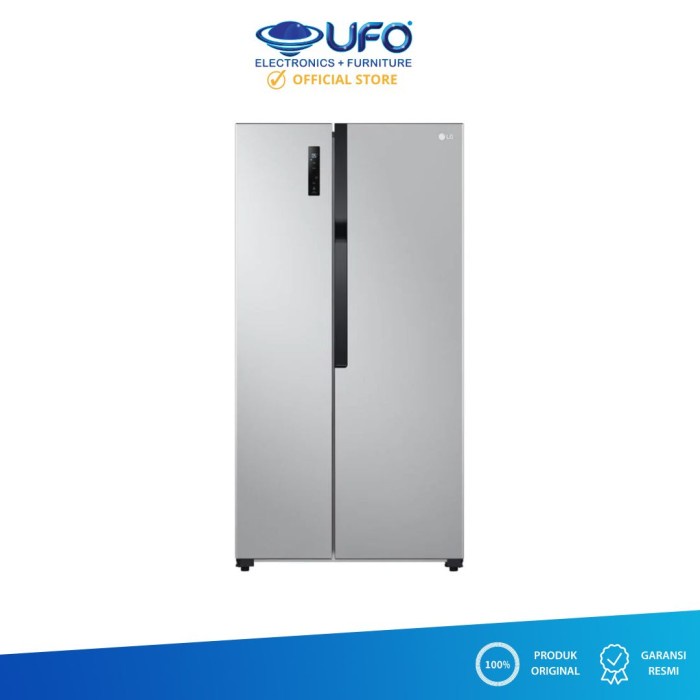 Jual LG Kulkas 2 Pintu Side By Side 509L Smart inverter GCFB507PQAM | Shopee Indonesia