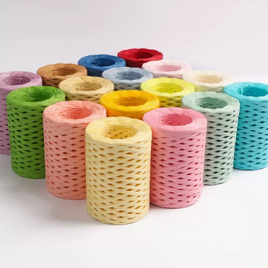Jual Benang Rajut Raffia Kertas Paper Yarn- BAVERLY | Shopee Indonesia