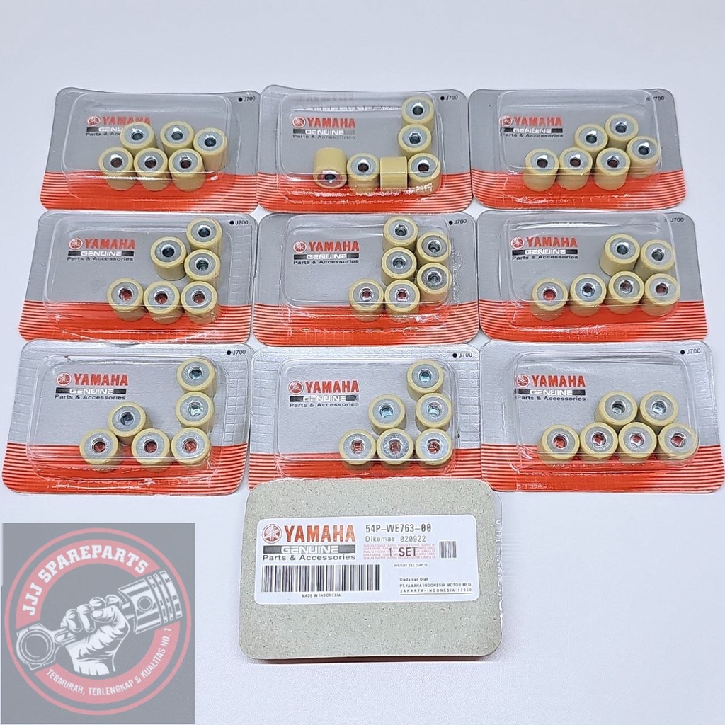 Jual (GROSIR : 10 SET) ROLLER ROLER SET YAMAHA MIO J SOUL GT MIO GT 115 XRIDE FINO 9.5GR 54P ...