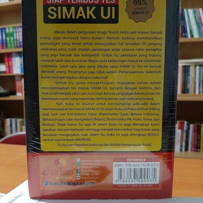 Jual BUKU SIAP TEMBUS TES SIMAK UI 2020-2021 | Shopee Indonesia