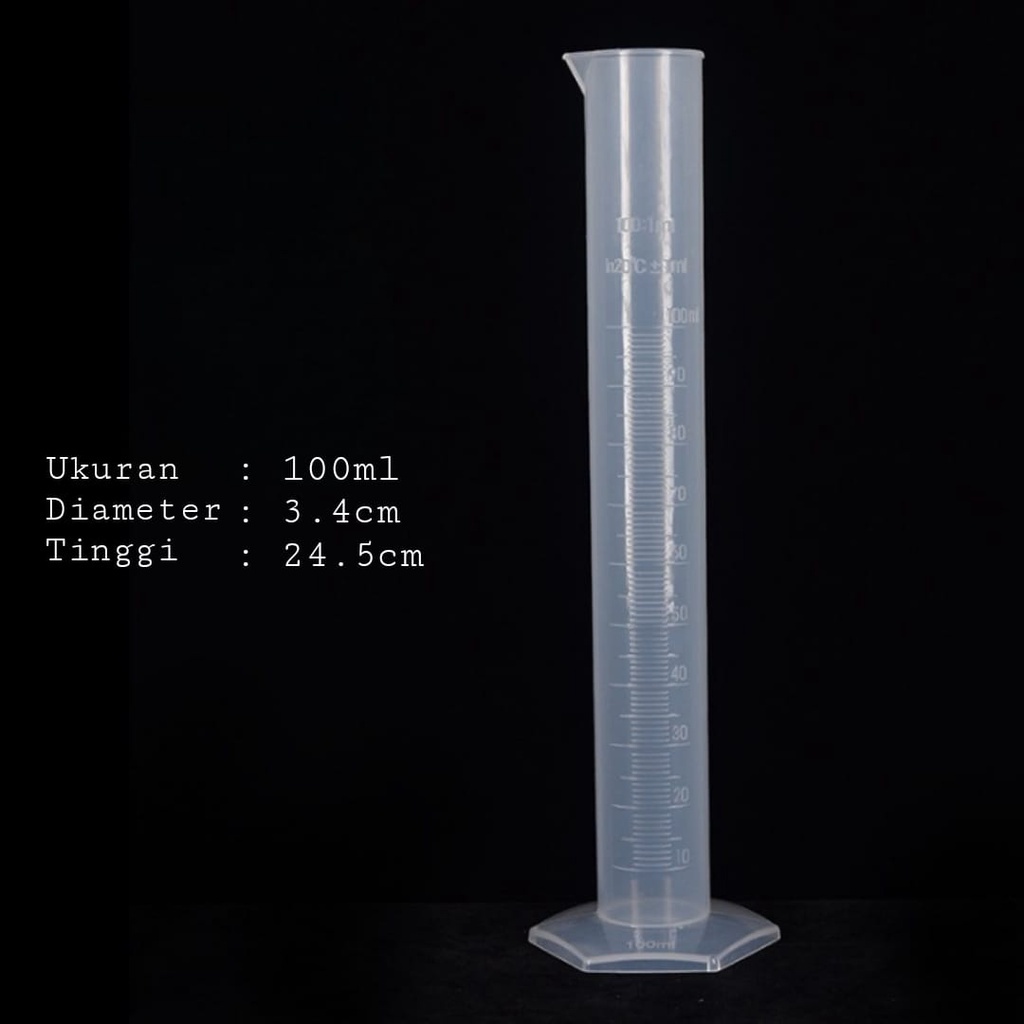 Jual S279 Gelas ukur Tabung Ukur Laboratorium Measuring Cylinder Bahan ...