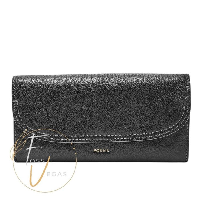 Jual Fossil- Cleo Black Wallet | Shopee Indonesia