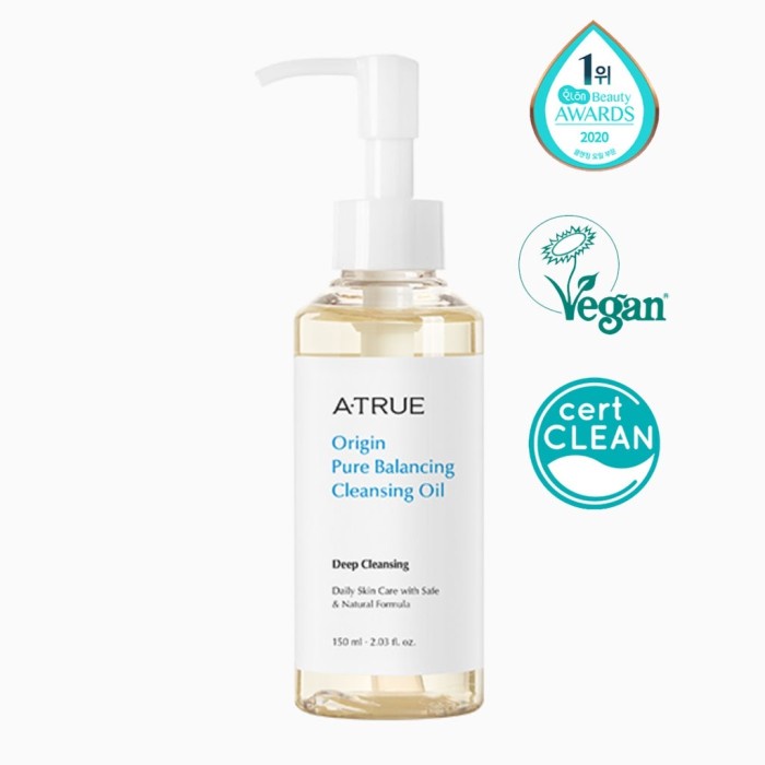 Jual A.TRUE ATRUE Pure Balancing Cleansing Oil 300ml (UP SIZE) | Shopee ...