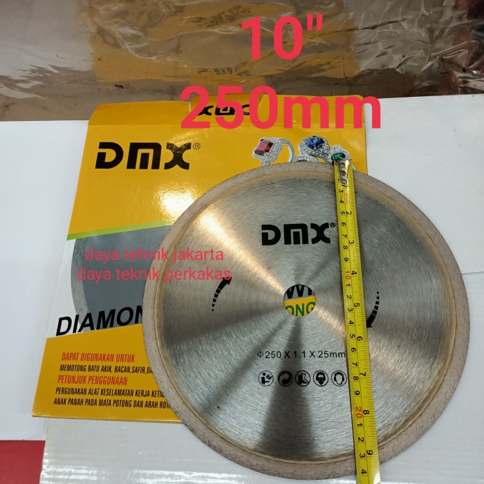 Jual Dmx 10" pisau potong batu akik - diamond cutting wheel stone tipis ...