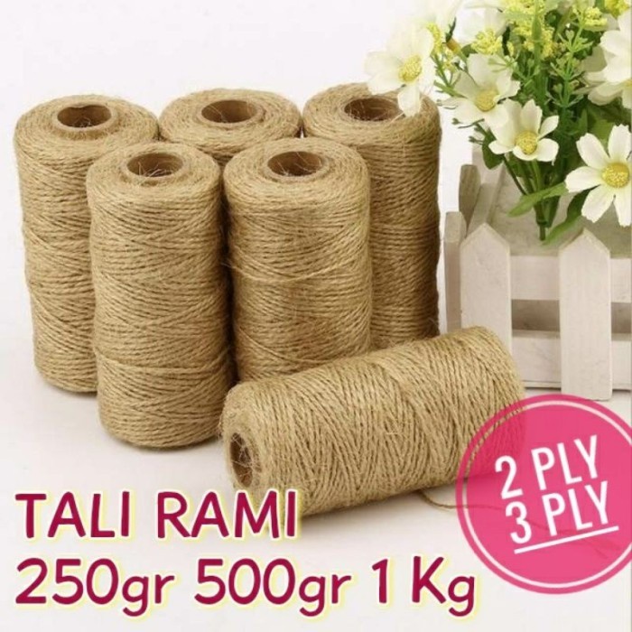 Jual Tali Rami Goni 40 CM 3ply 3mm 2ply 2mm Ternurah Hampers Hang Tag ...