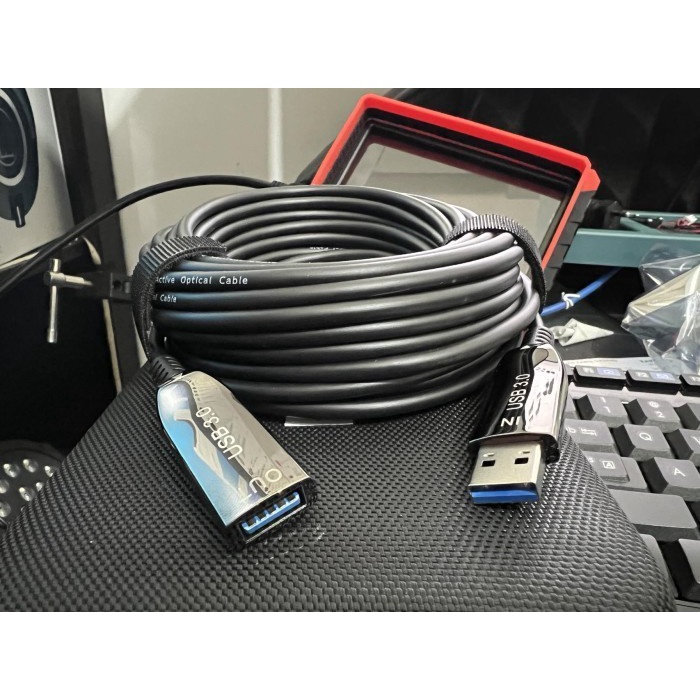Jual USB3.0 Super Speed AOC Fiber Optic Cable Extender 30 Meter ...