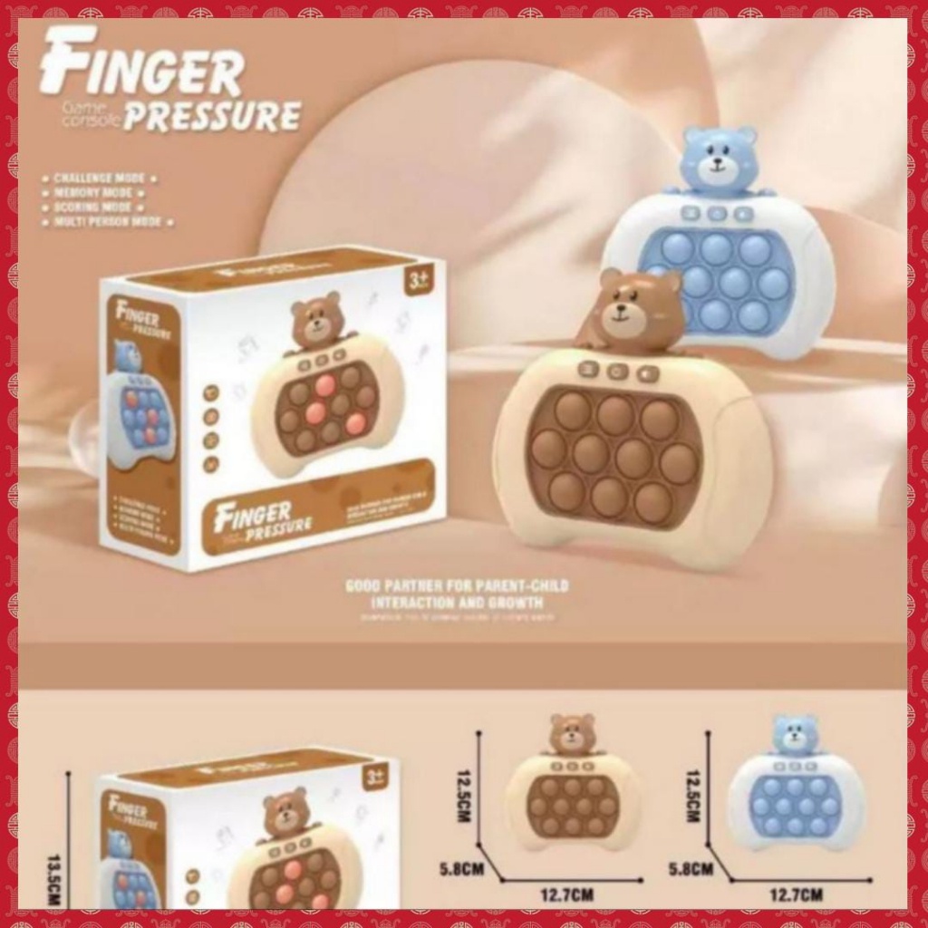 Jual Koleksi Mainan Anak Elektronik New Pop It Finger Pres Biru Coklat ...