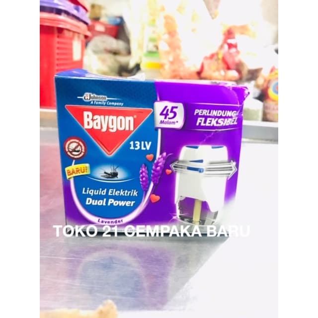 Jual 13 LV - Baygon Liquid Elektrik DUAL POWER Wangi Lavender ALAT + REFILL | Shopee Indonesia