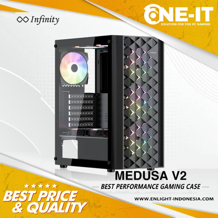 Jual PC Case Enlight INFINITY Medusa V2 ATX Casing Komputer | Shopee Indonesia