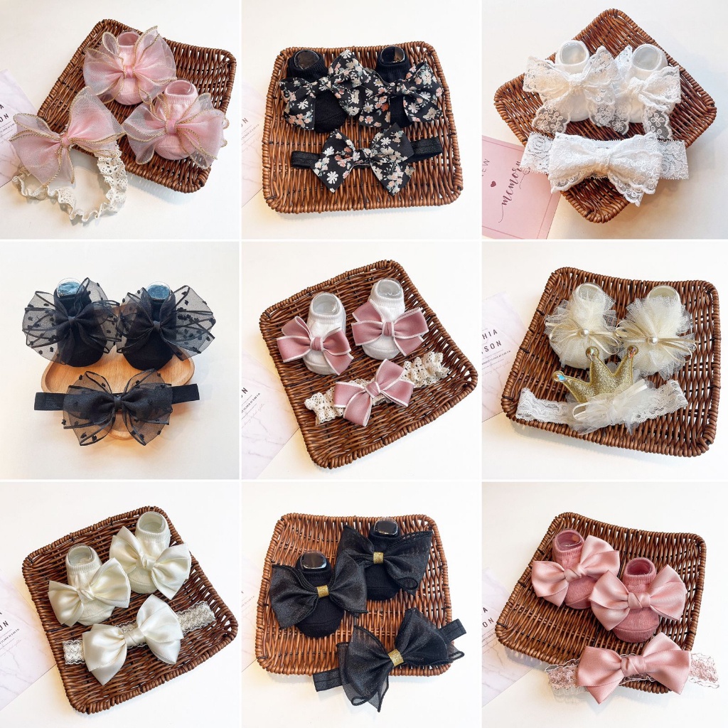 Jual KADOSORA - 1-3 thn | 2in1 (Kaos kaki + Bandana) BAYI ANAK IMPOR ...