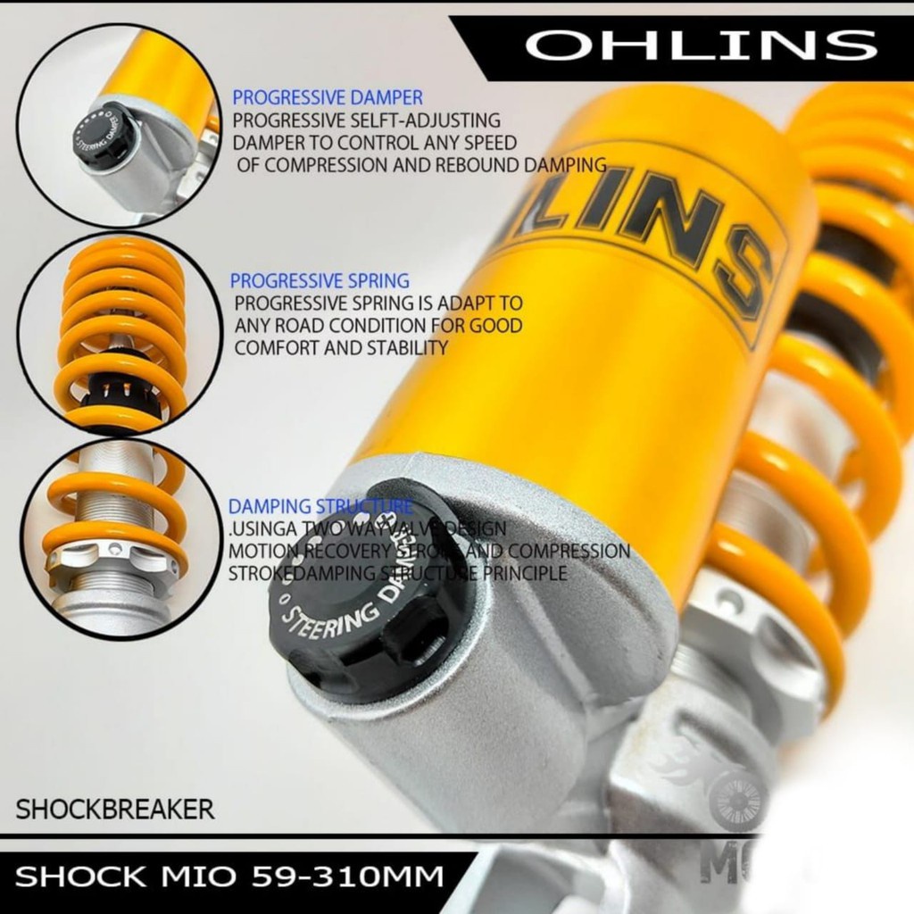 Jual Shock Tabung Bawah Motor Matic Ukuran 310 & 330 Mio Beat Vario ...