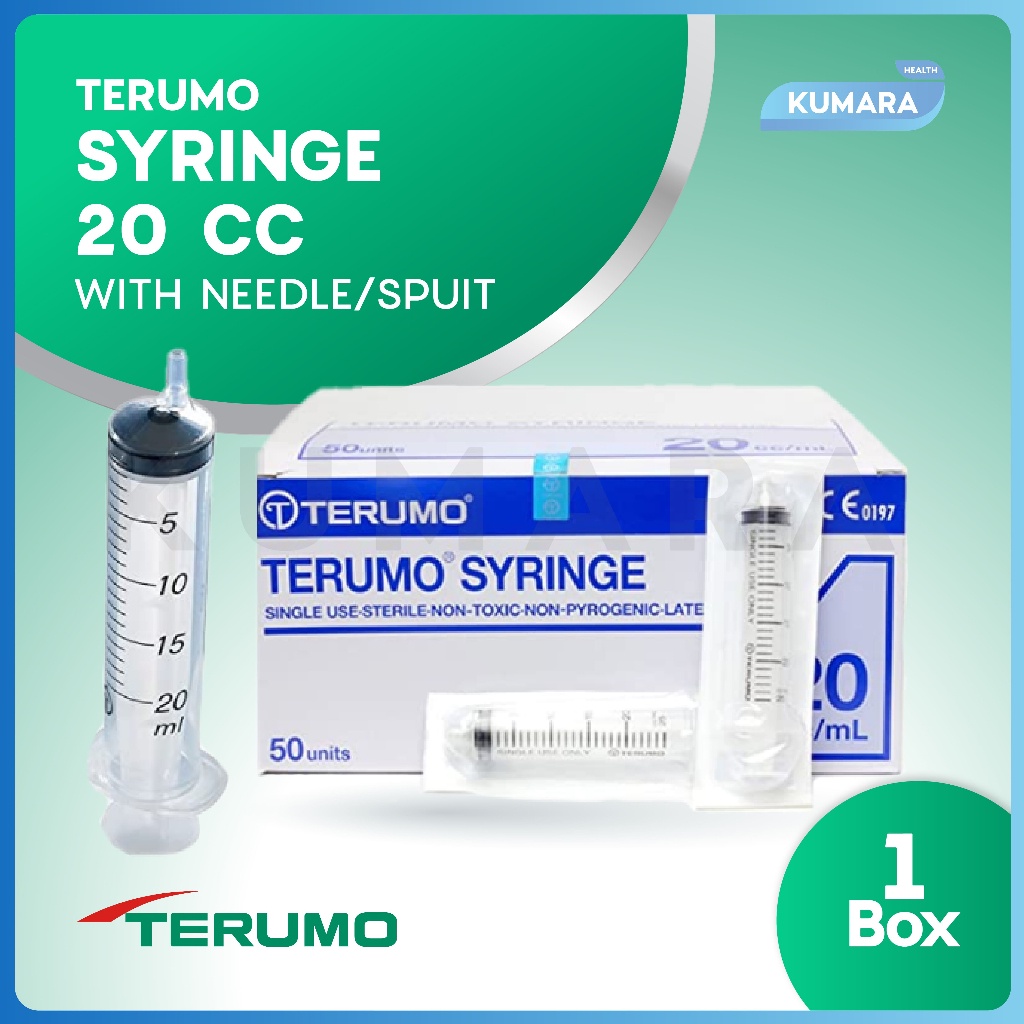 Jual TERUMO - Syringe 20cc Eccentric Tip Box isi 50's | Shopee Indonesia